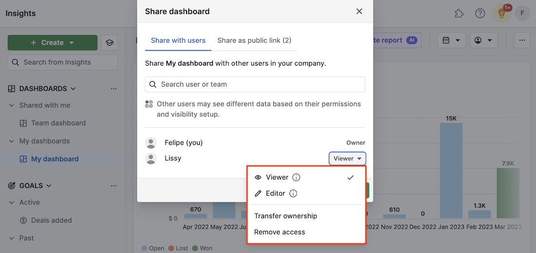 Shareable Insights - Knowledge Base | Pipedrive